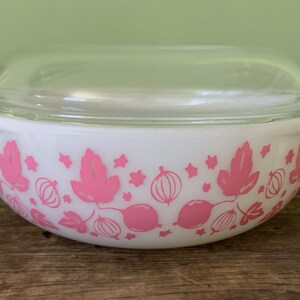 Vintage Pyrex Pink Gooseberry Inspired Decals Decal Only Dishes Are NOT ...