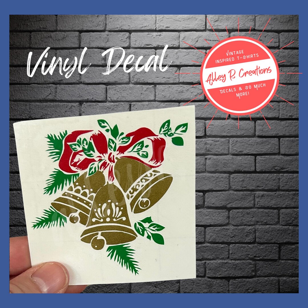 Vintage Christmas Bells Inspired Decal - Decal Only, Mug is NOT ...