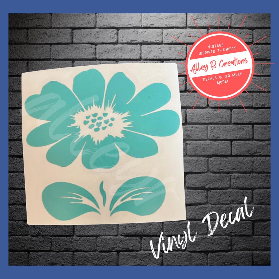 Vintage Fire King Flower Inspired Decal - Decals Only Bowl is NOT ...