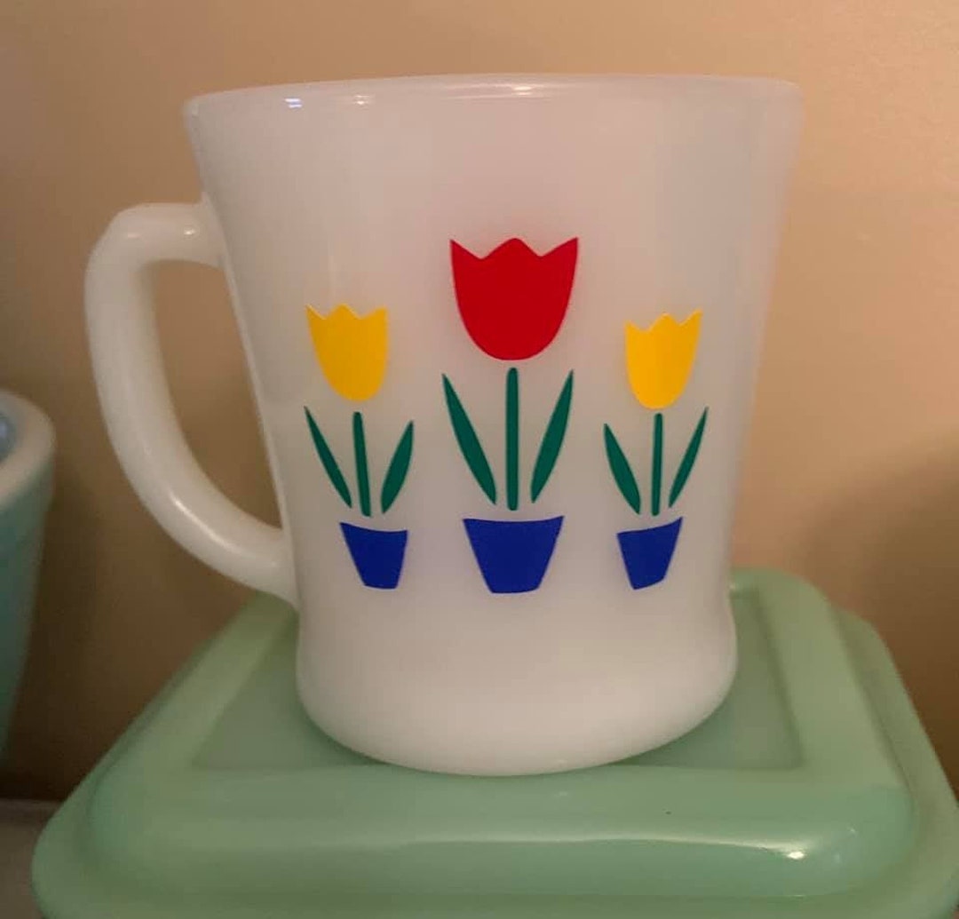 Vintage Fire King Tulips Inspired Decal Mug is NOT Included Also ...