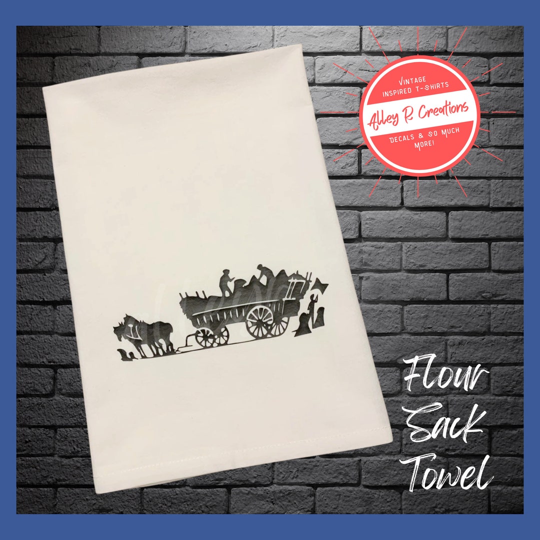 Vintage JAJ Haymaker Flour Sack Towel: Pyrex Inspired Design - Etsy