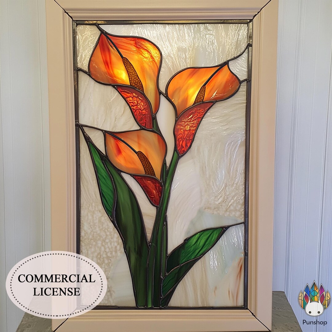 Digital Download PATTERNS Orange Yellow Calla Lilies PUN184 , Diy ...