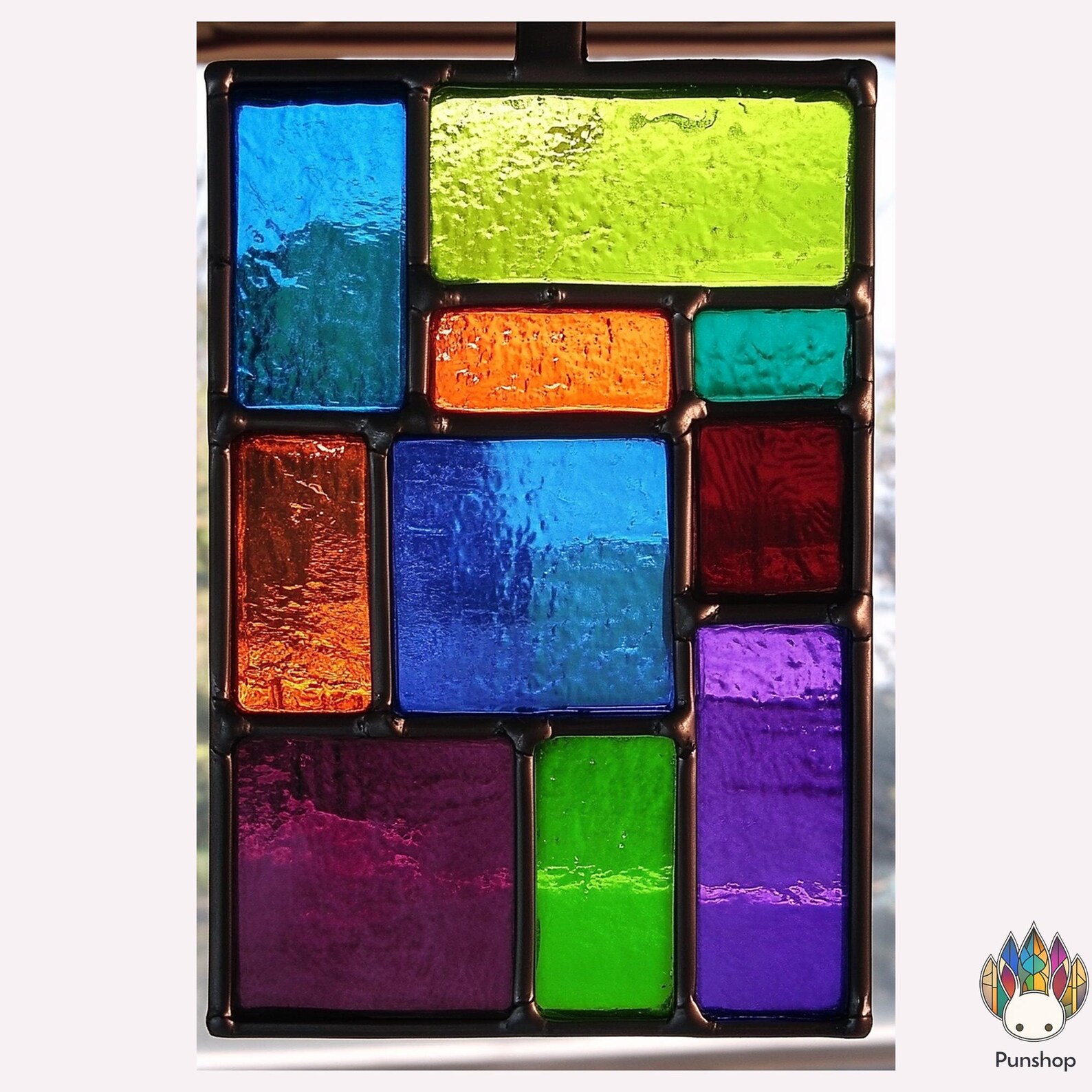 STAINED GLASS Pattern,rainbow Stained Glass PUN91 , Diy Stained Glass ...