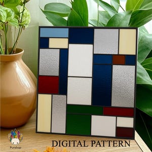 Digital Download Pattern Stained Glass Window Panels - Stained Glass ...