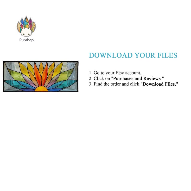 Sunrise Stained Glass Pattern, Radiant Sun Panel Design, Colorful ...