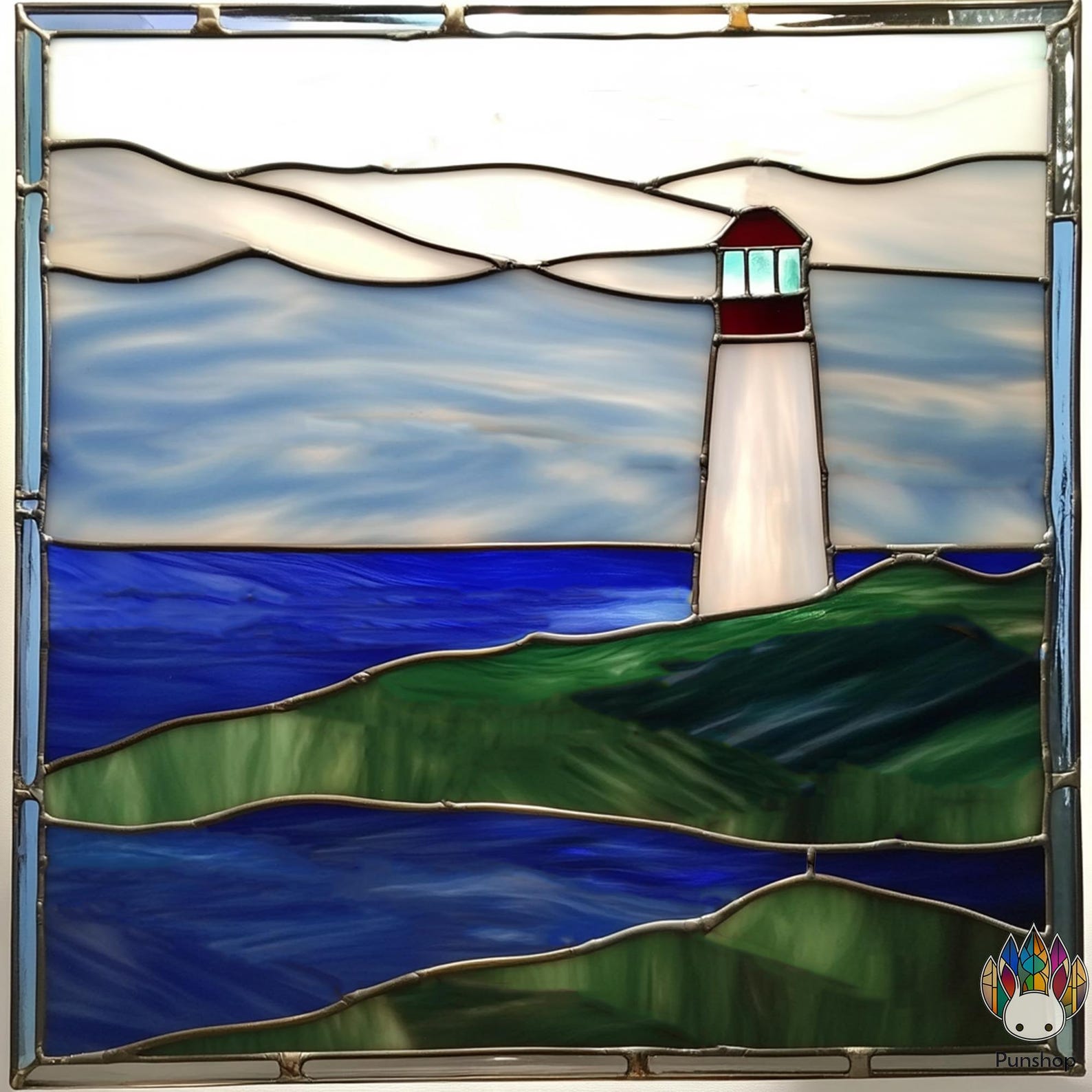 Digital Download Pattern Lighthouse PUN223 ,stained Glass Panel ...