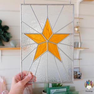 Digital Download PATTERNS Stained Glass Artwork NPUN316 Star of Hope ...