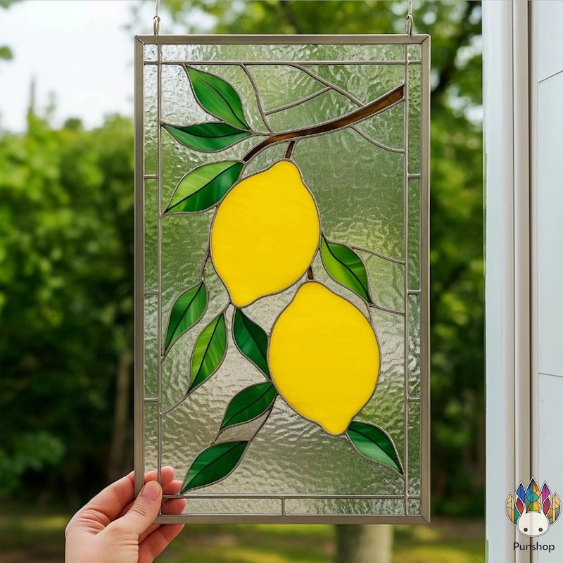 Stained Glass Lemons Pattern - Etsy
