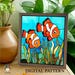 STAINED Glass Pattern,orange Nemo Fish PUN74 , Diy Stained Glass Easy ...