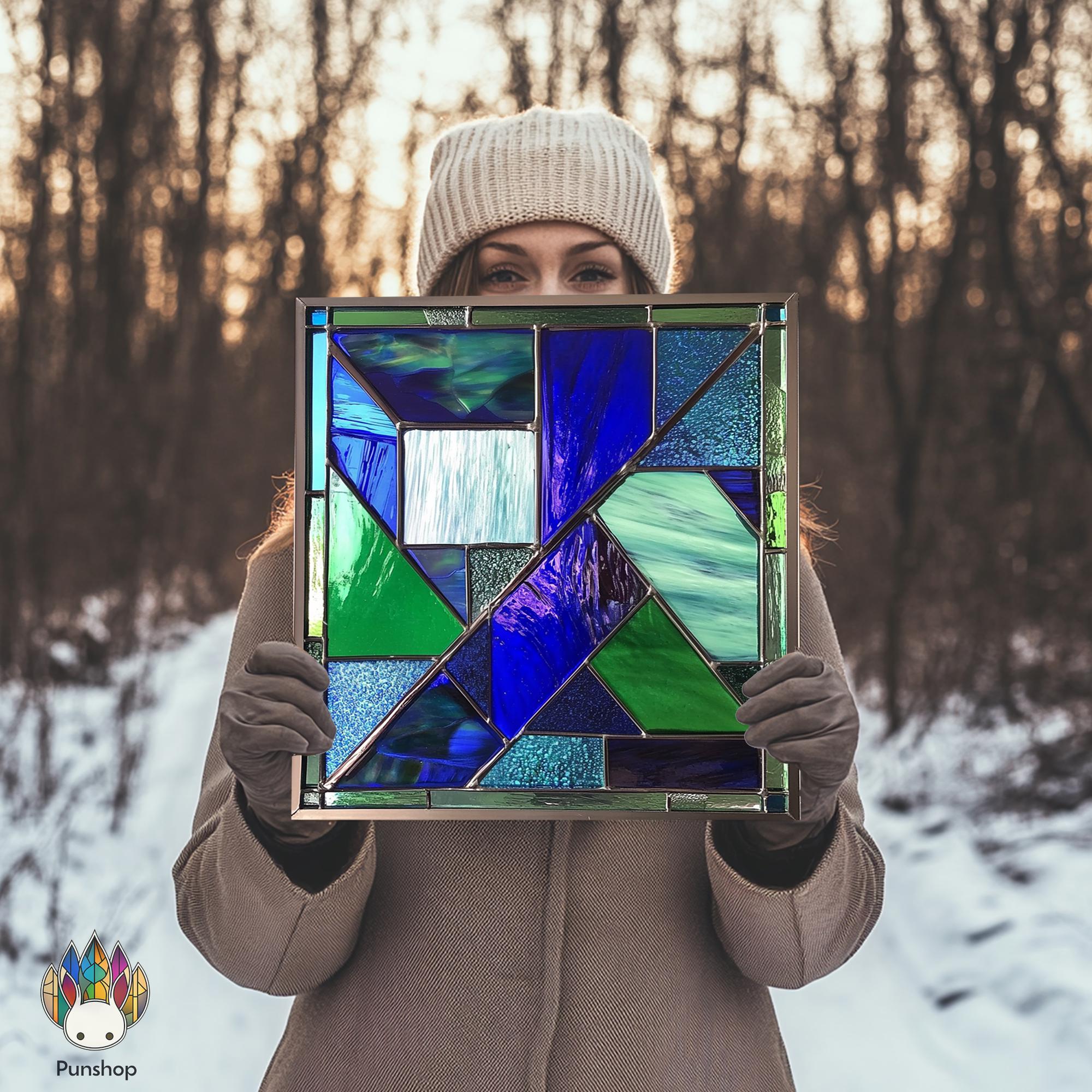 Digital Download Stained Glass Pattern Square - Irish Geo PUN219, Diy ...