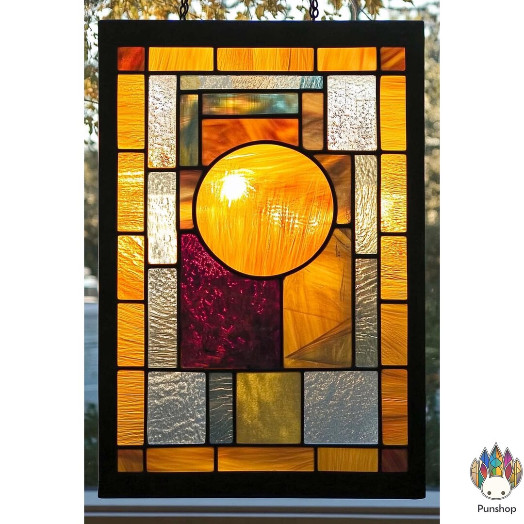Digital Download Pattern Stained Glass Window Panels -stained Glass ...