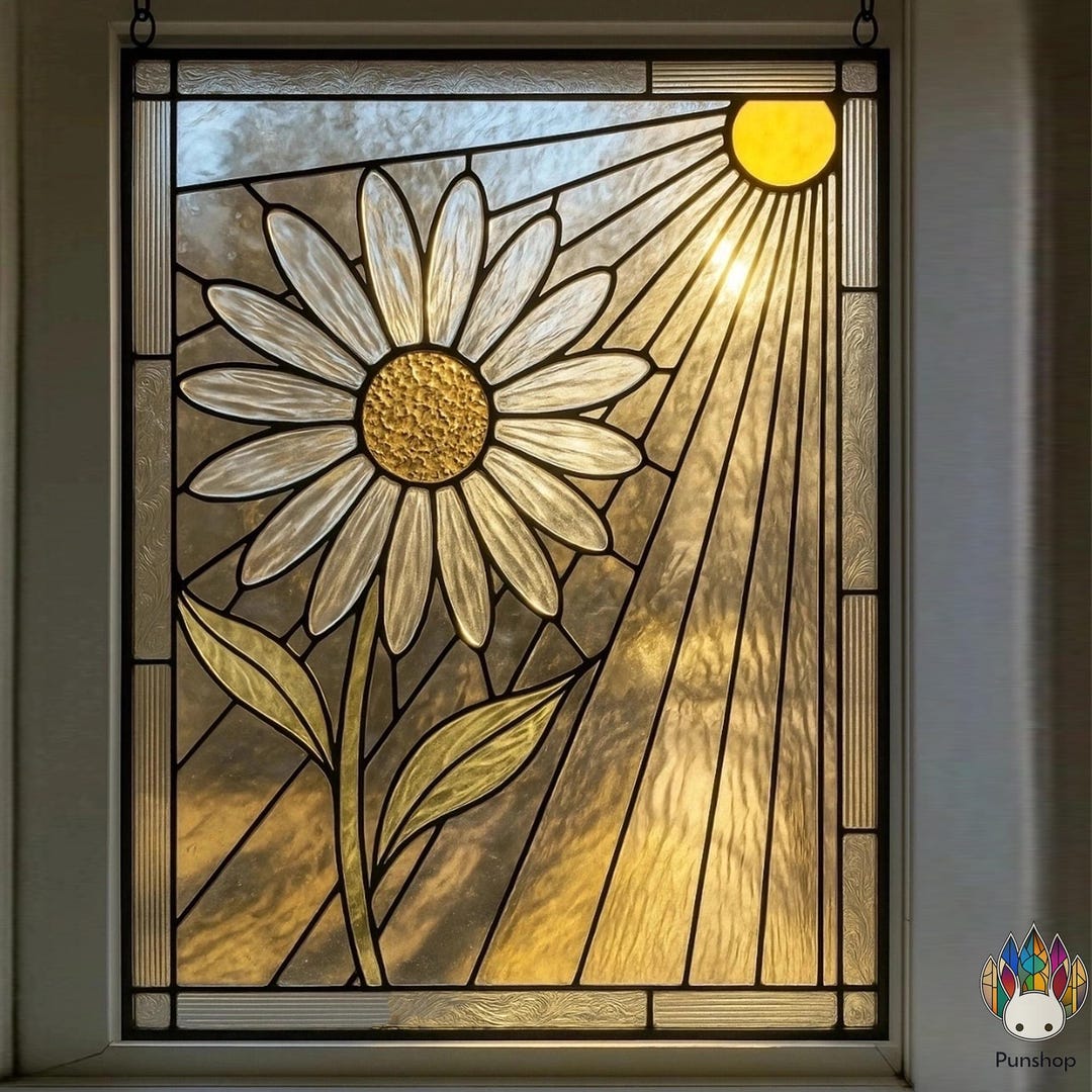 Digital Download PATTERNS Stained Glass NPUN347 Daisy, Diy Stained ...