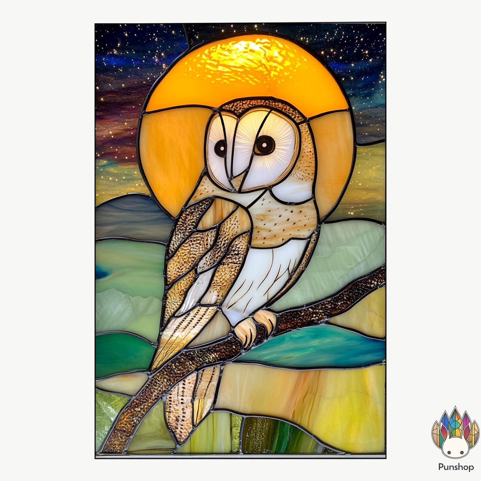 Digital Download Pattern Stained Glass Owl Eyes Stained Glass Pattern ...