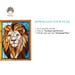 Digital Download Stained Glass Pattern Lion Stained Glass PUN83 , Diy ...