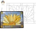 Digital Download PATTERNS Bright Yellow Sunflower Stained Glass PUN230 ...