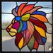 Digital Download Stained Glass Pattern Stained Glass Hanging Panel ...