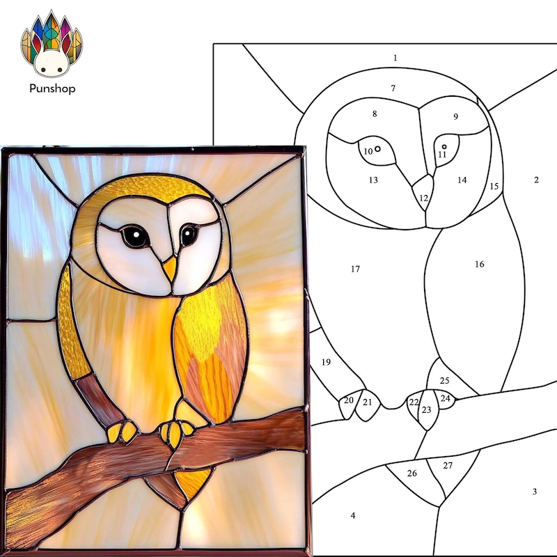 Owl Stained Glass Patterns - Etsy