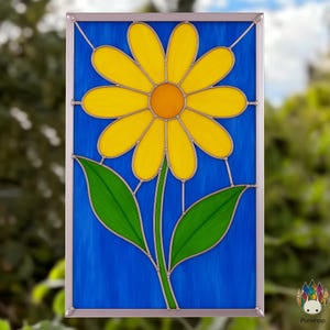 Digital Download PATTERNS Yellow Daisy Stained Glass PUN271 , Diy ...