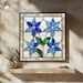 Digital Download PATTERNS Blue Flower ,blue Clematis Flower Stained ...