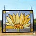 Digital Download PATTERNS Bright Yellow Sunflower Stained Glass PUN230 ...