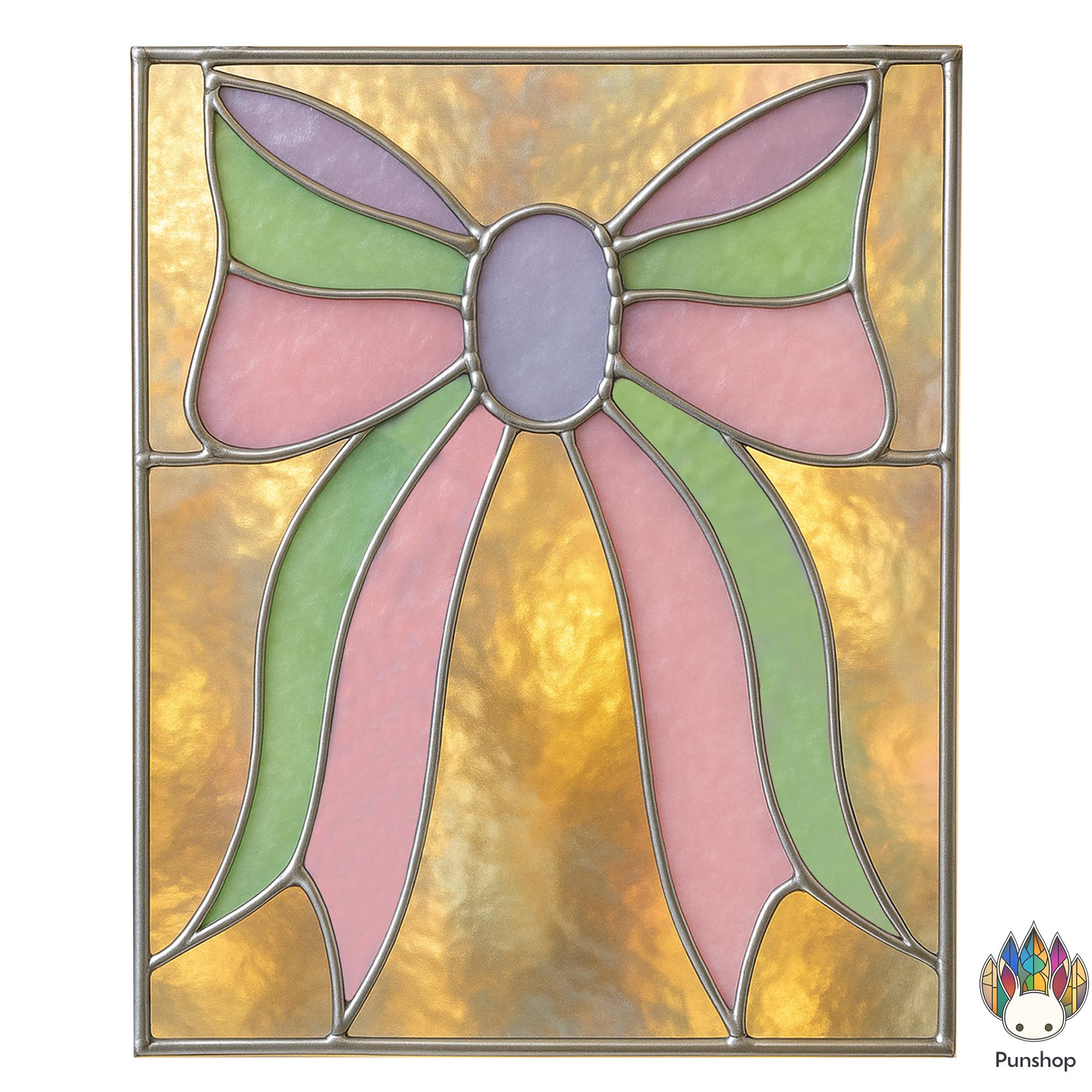 Digital Download Pattern Bow PUN289 Pink Stained Glass Window - Etsy
