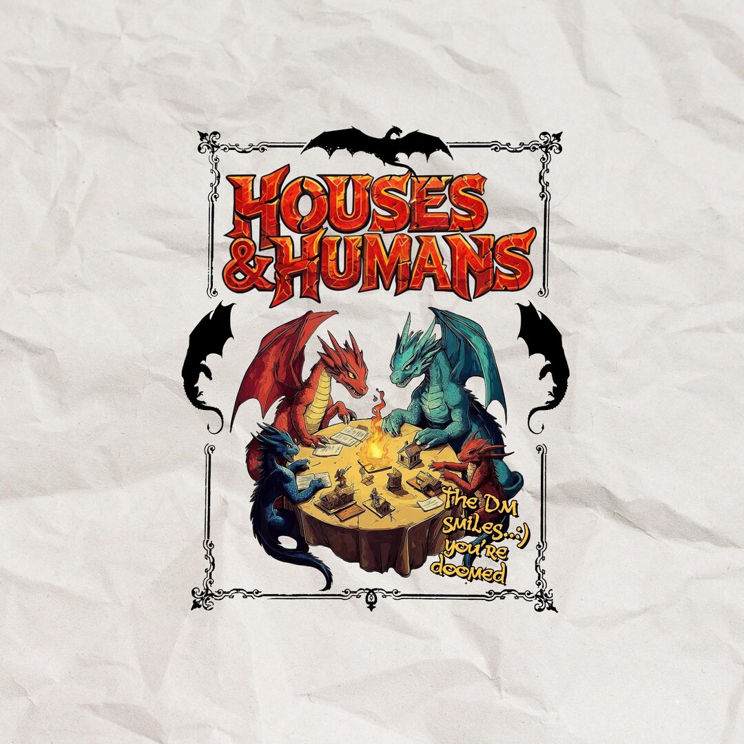 Houses and Humans D&D PNG Digital Download, Dnd Class, Dungeons Game ...