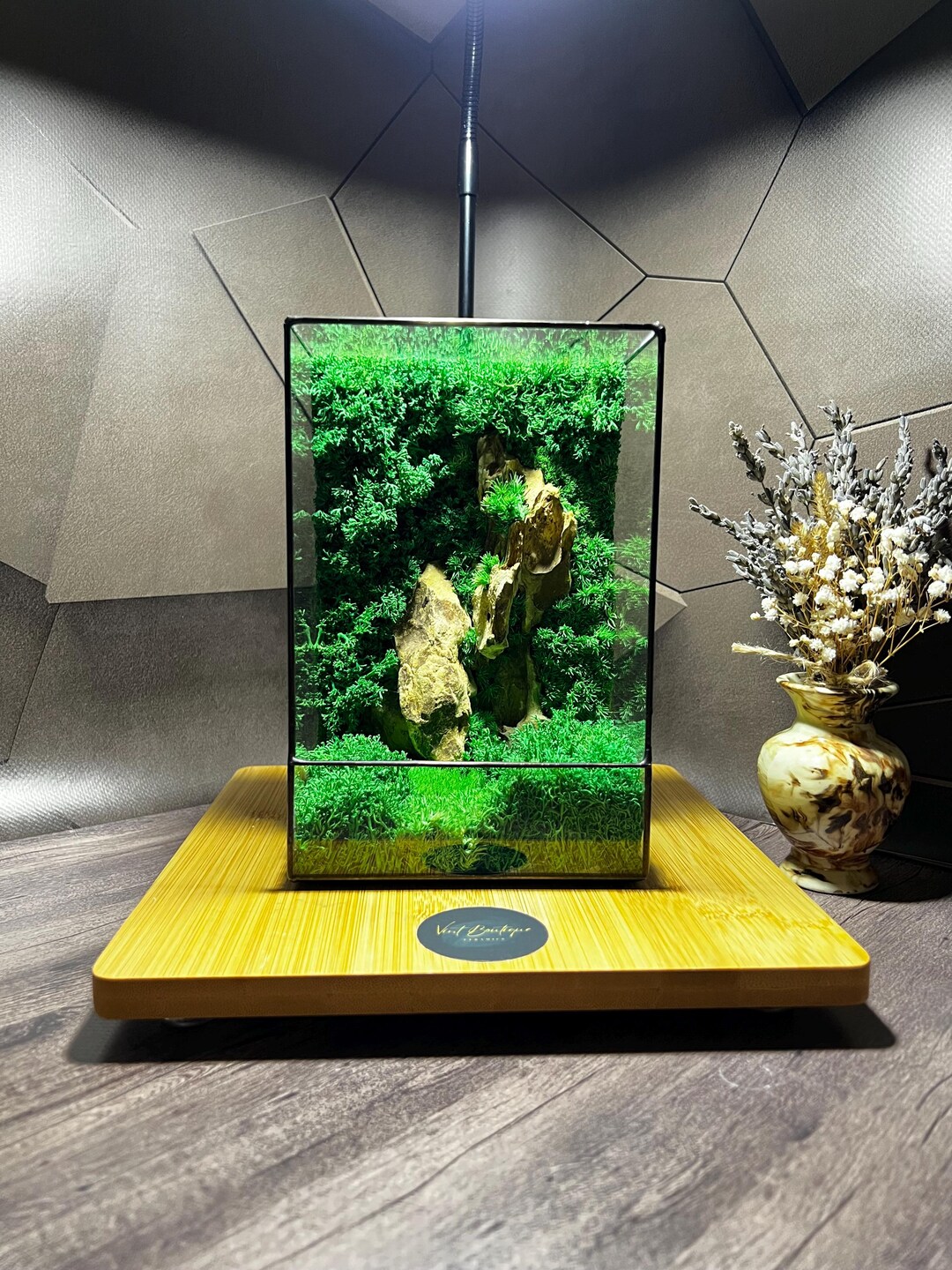 Premium Preserved Moss Glass Terrarium, Terrarium Moss Garden ...