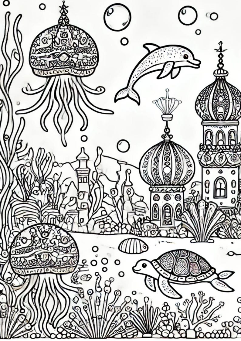 Printable World Tour Coloring Book | Relaxing Coloring Pages for Kids ...