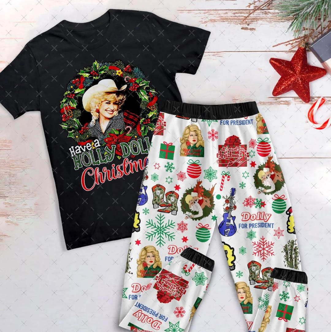 Dolly Parton Pajamas Set, Holly Dolly Personalized Family Pajamas ...