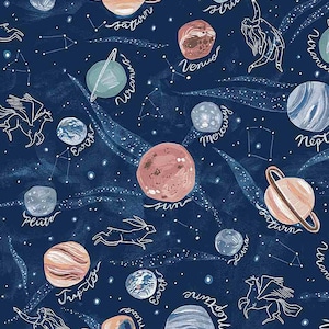 Space Solar System Planets Memory Foam Kids Nap Mat With Lt Blue Minky ...