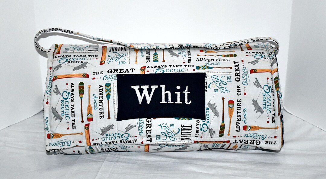 Adventure Fishing Camping Nature Outdoors Kids Nap Mat With Navy Minky ...