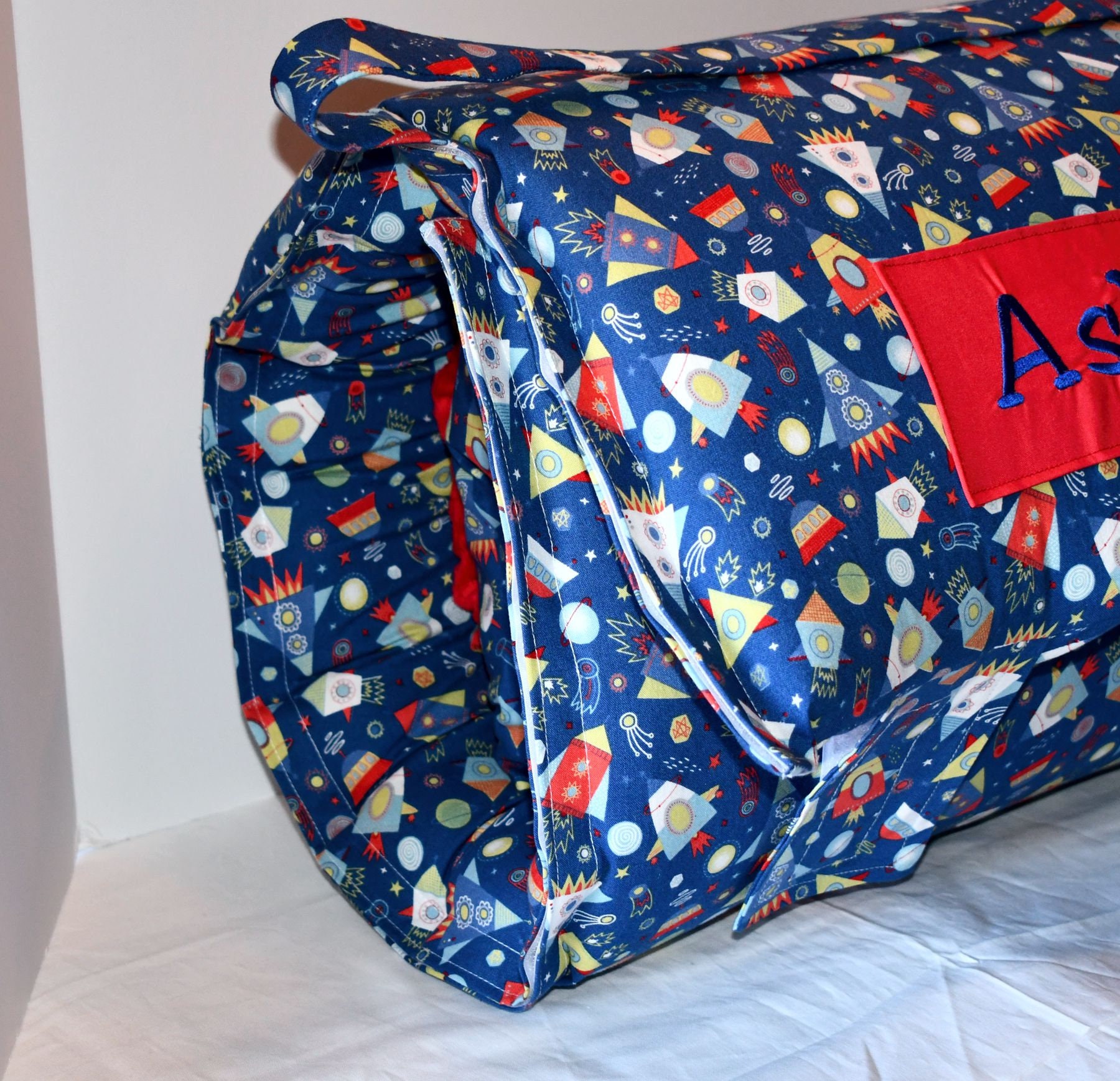 Outer Space Ship Rocket Kids Pre-K Nap Mat Personalized | Etsy