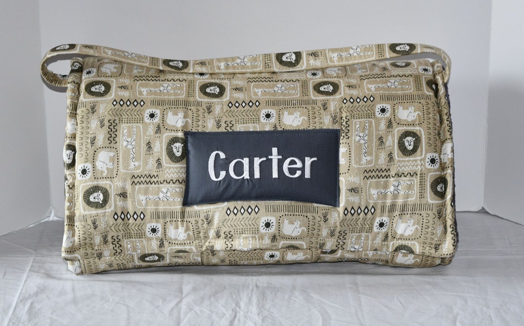 Safari Jungle Aztec Life Kids Nap Mat, Personalized Preschool Kinder ...