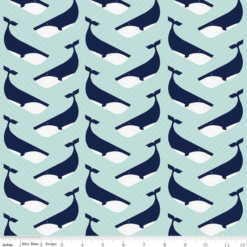 Deep Blue Sea Fabric - Etsy