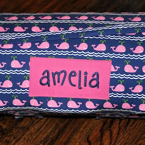 Pink Vine Whale Memory Foam Kids Nap Mat, Personalized Preschool ...
