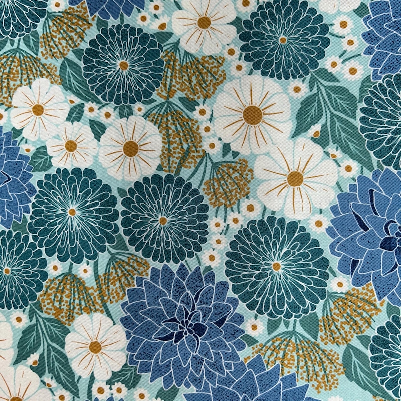 Flower Garden Fabric Cotton - Etsy