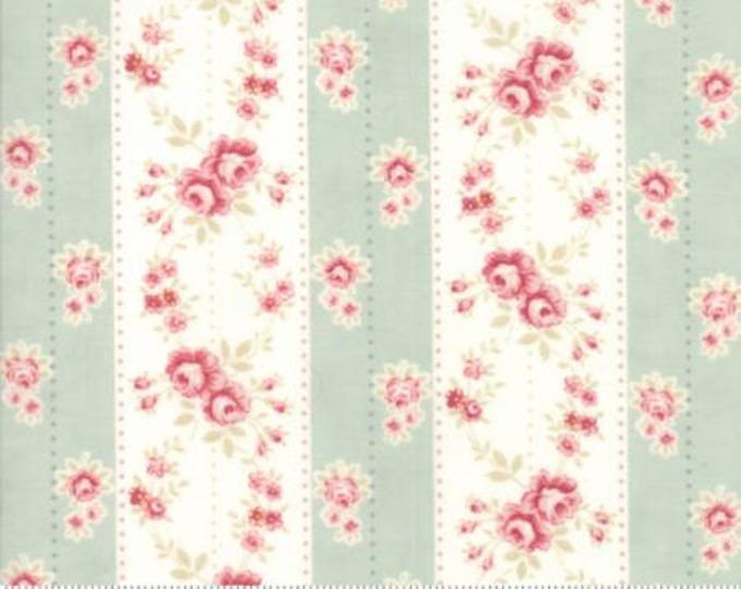 Poetry Prints Mist Cotton Fabric, Romantic Vintage Petite Floral Flower ...