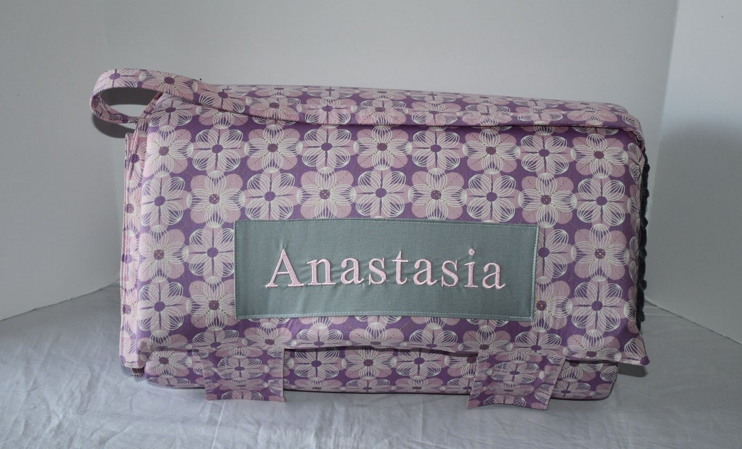 Flora Dora Lavender Pink Floral Flower Garden Memory Foam Kids Nap Mat ...