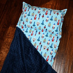 Rocket Ship Outer Space Kids Pre-k Nap Mat, Personalized Preschool ...
