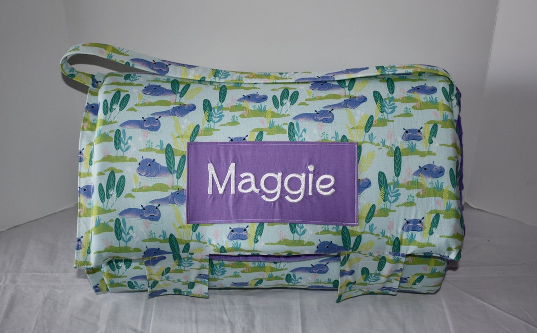 Hippo Congo Safari Jungle Zoo Animal Memory Foam Kids Nap Mat With ...