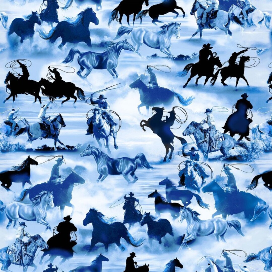 Cowboy Rodeo Horse Ranch Kids Nap Mat With Navy Minky Dot Blanket ...