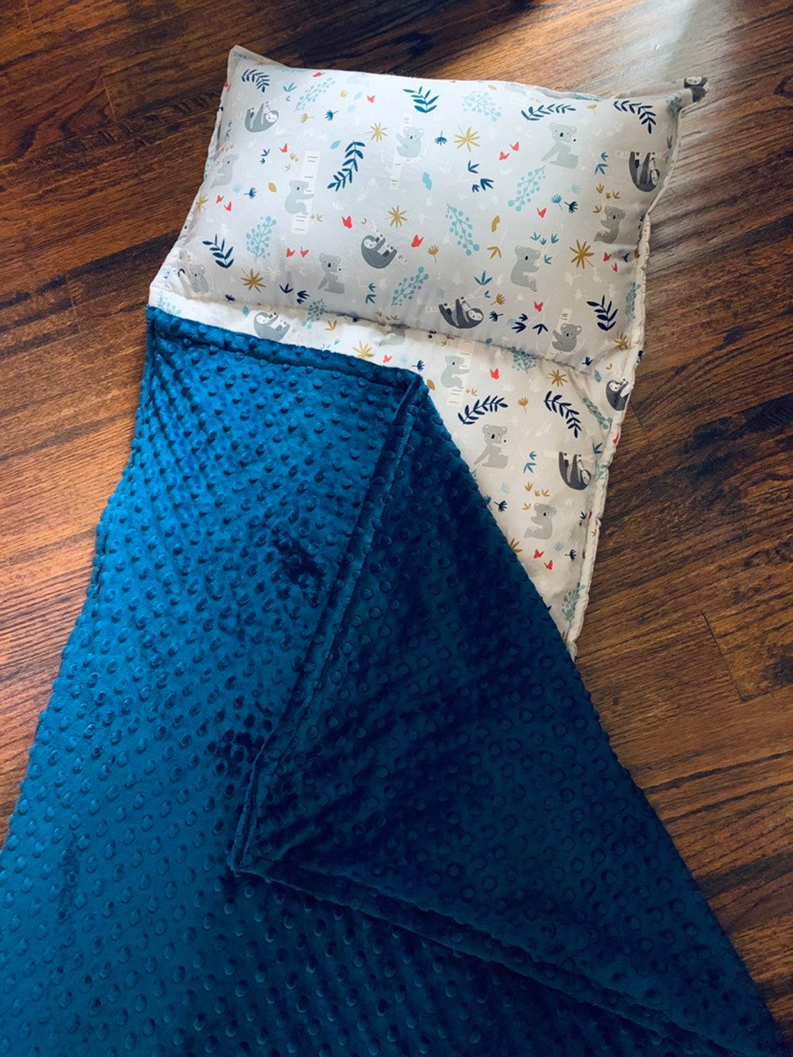 Sweet Sloth Cozy Koala Kids Nap Mat, Personalized Kinder Toddler Nap ...