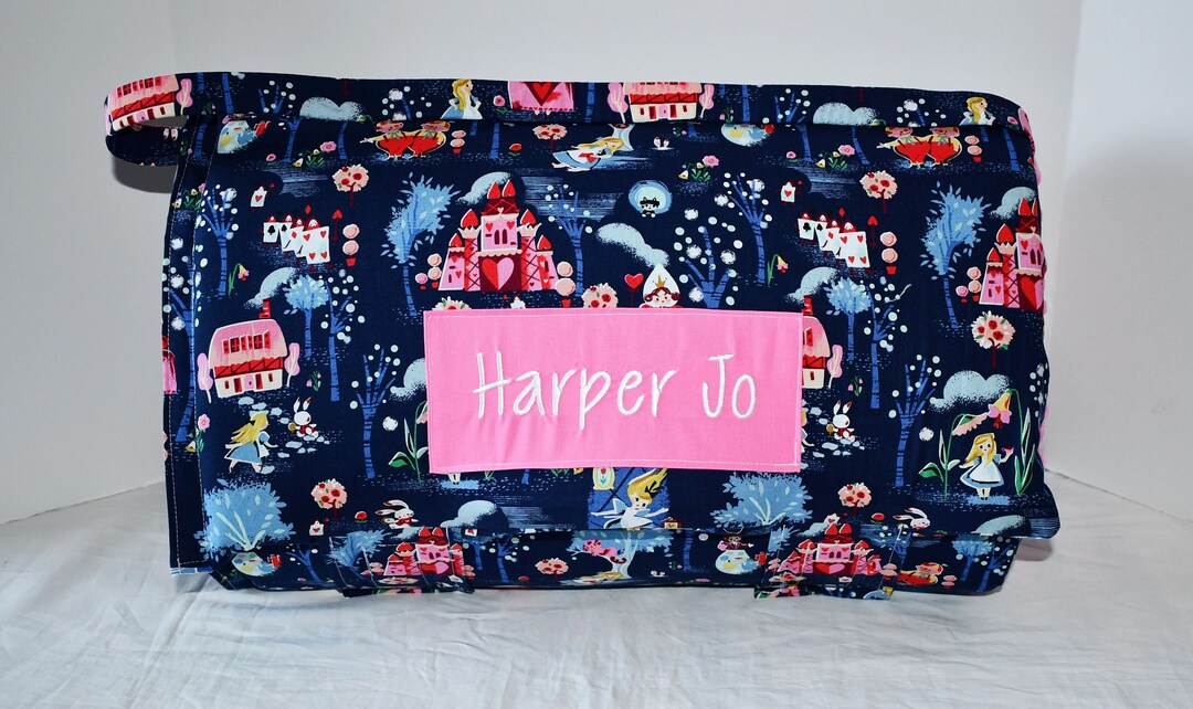 Down the Rabbit Hole Alice Wonderland Memory Foam Kids Nap Mat With ...