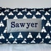 Navy Aztec Tepee Tent Kids Nap Mat, Personalized Preschool Kinder ...