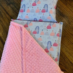 Lavender Pink Princess Ball Gala Kids Nap Mat, Personalized Preschool ...