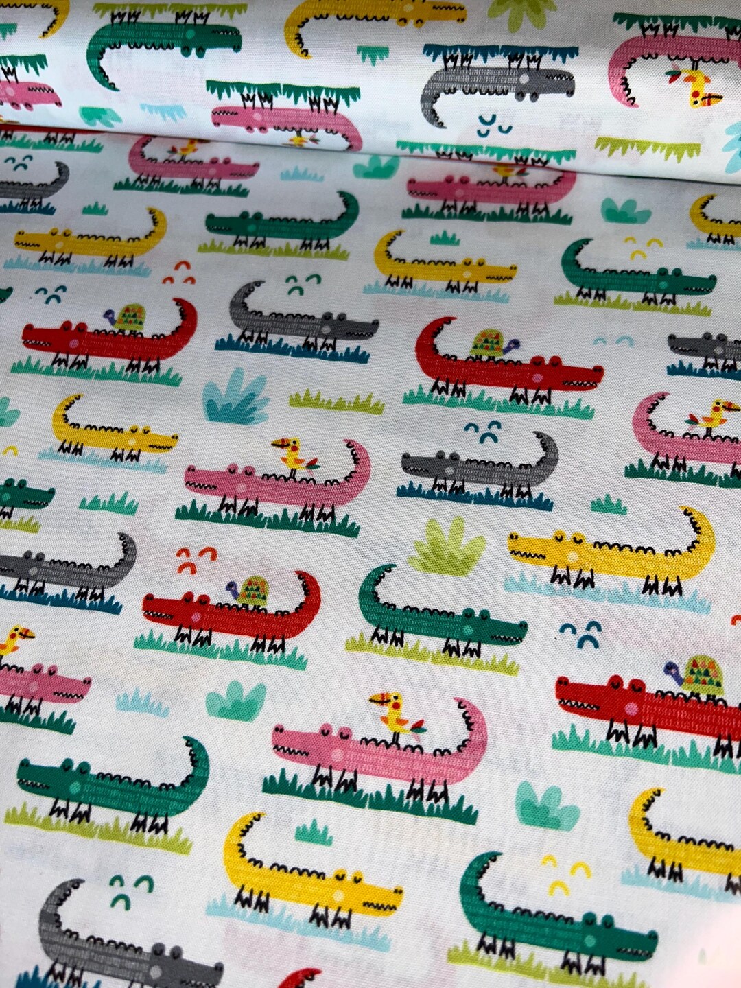 Crocs Safari Life Cotton Fabric, Girl Alligator Crocodile, Michael ...