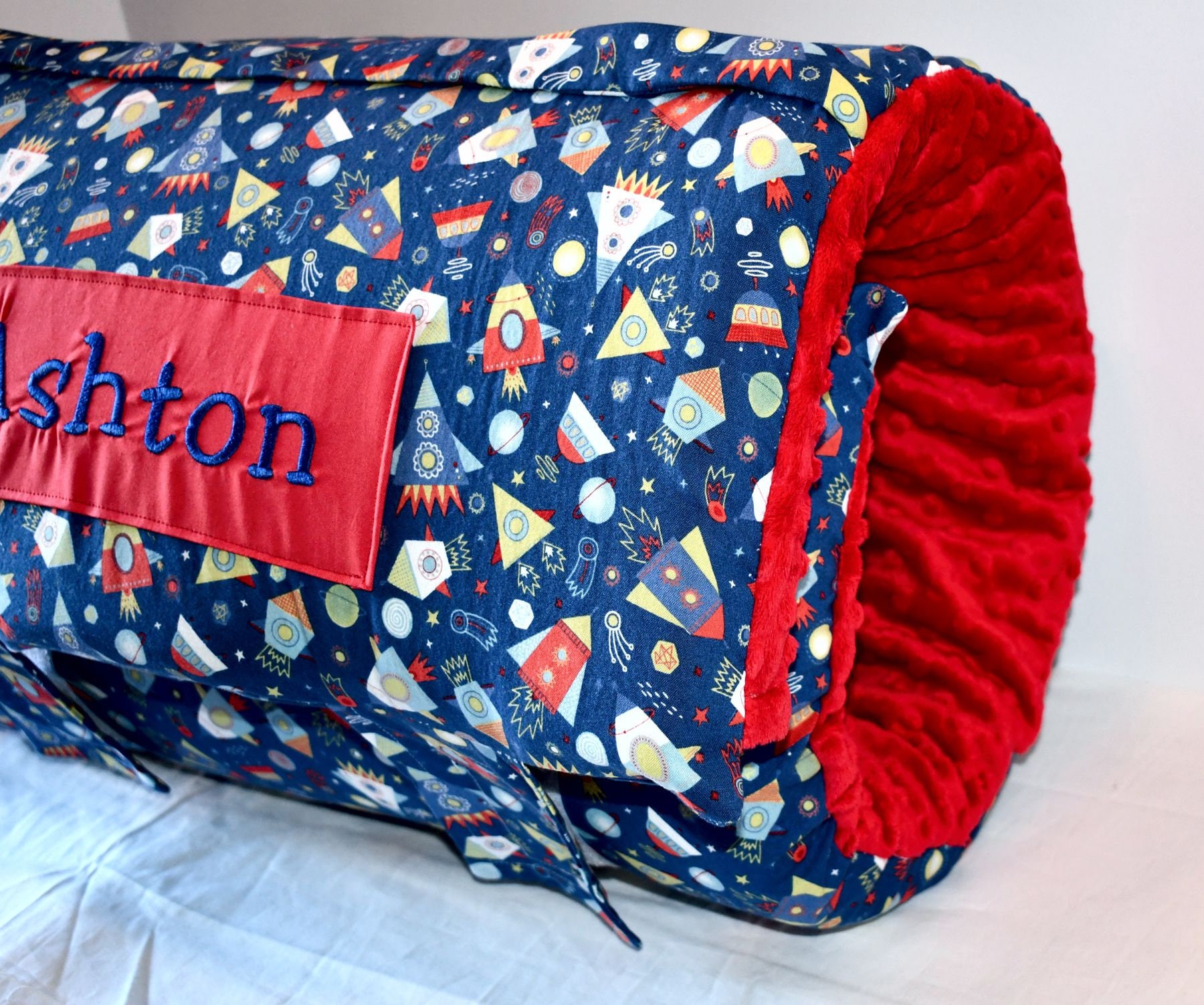 Outer Space Ship Rocket Kids Pre-K Nap Mat Personalized | Etsy