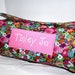 Watercolor Floral Flower Field Garden Kids Nap Mat With Pink Minky Dot ...