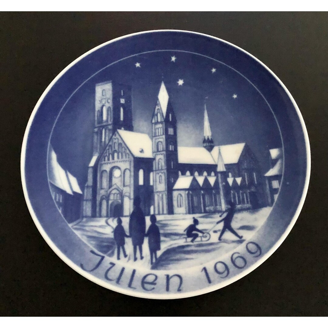 Vintage Ribe Domkirke Denmark Julen 1969 Plate Made in Germany Baco ...