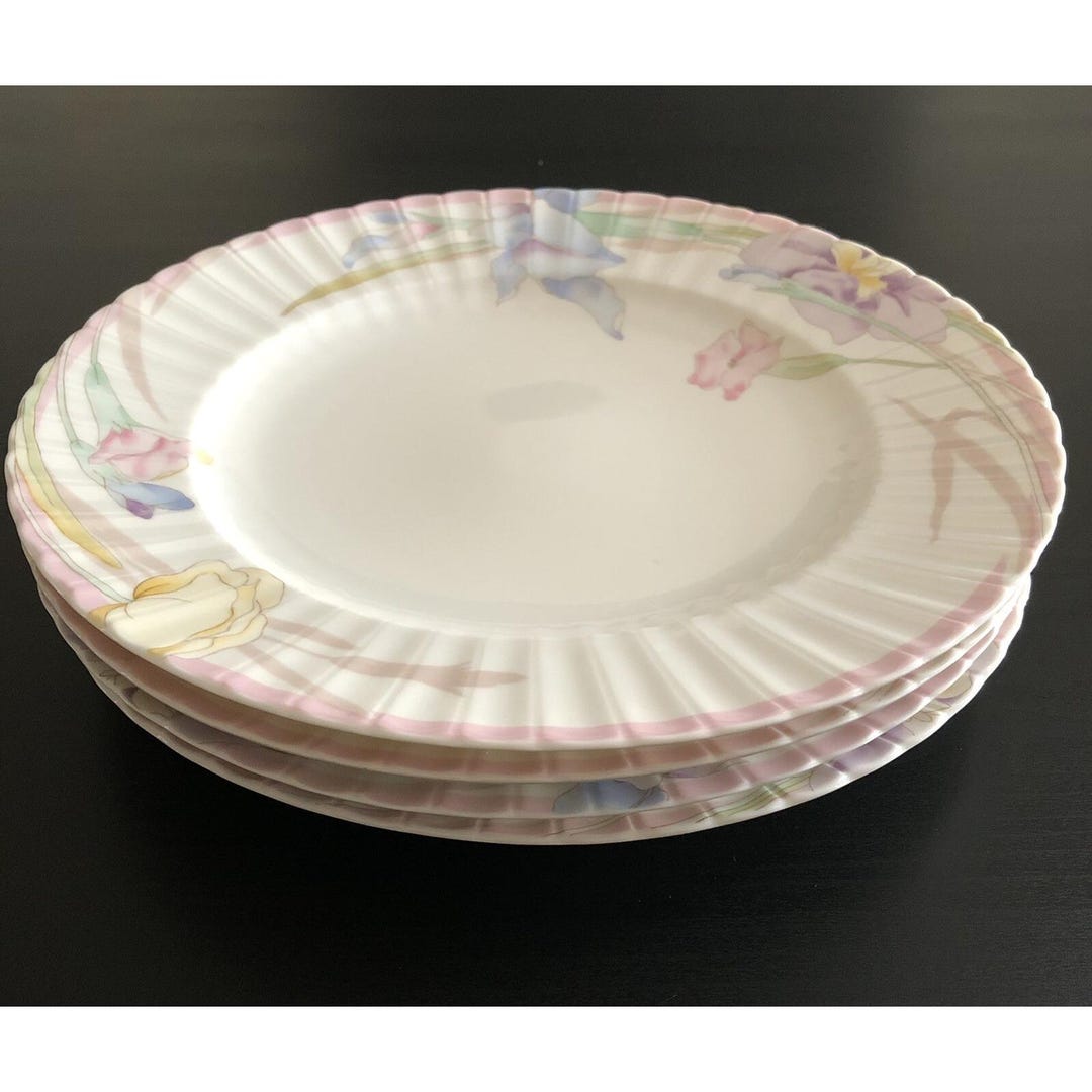 Set of 4 Mikasa Petite Bone Pink Melody L9810 Dinner Plates 10.75" - Etsy